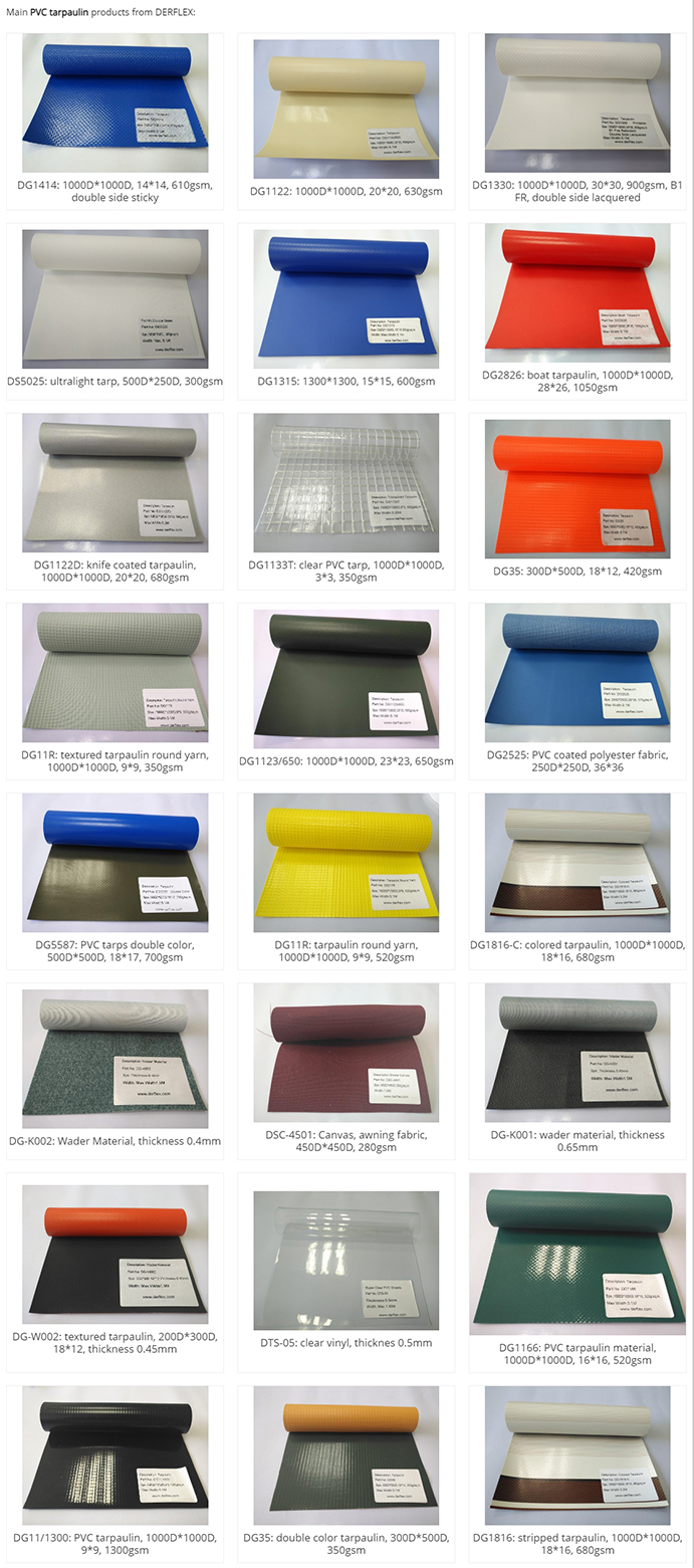 Vinyl Tarpaulin Fabric | Heavy-Duty PVC Coated Tarpaulin for Outdoor ...